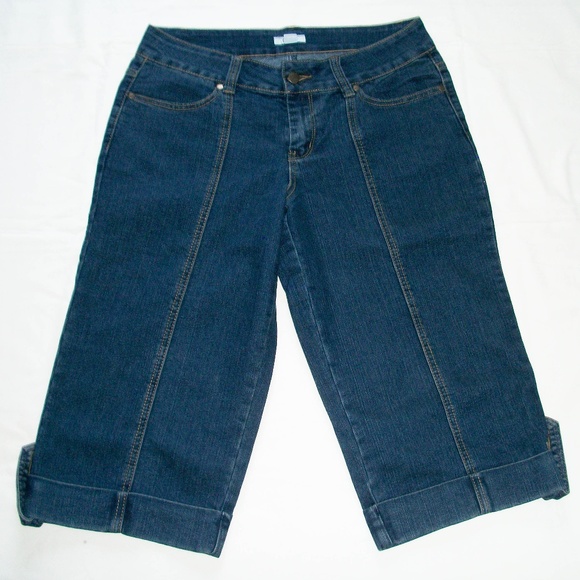 Cato | Jeans | Cato Womens Denim Cuff Capris Size 2 | Poshmark